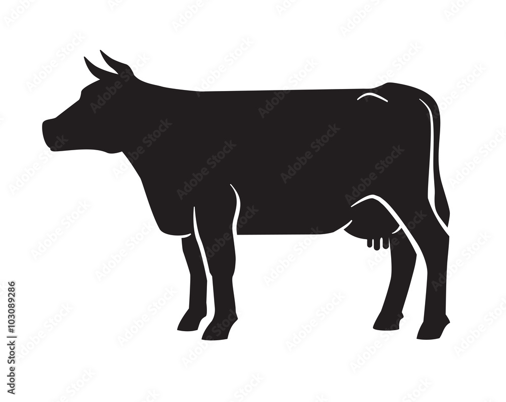 Black Cow Icon