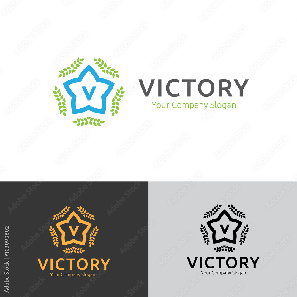 Victory logo,crest logo,v letter logo,Victorian logo,Vector logo ...