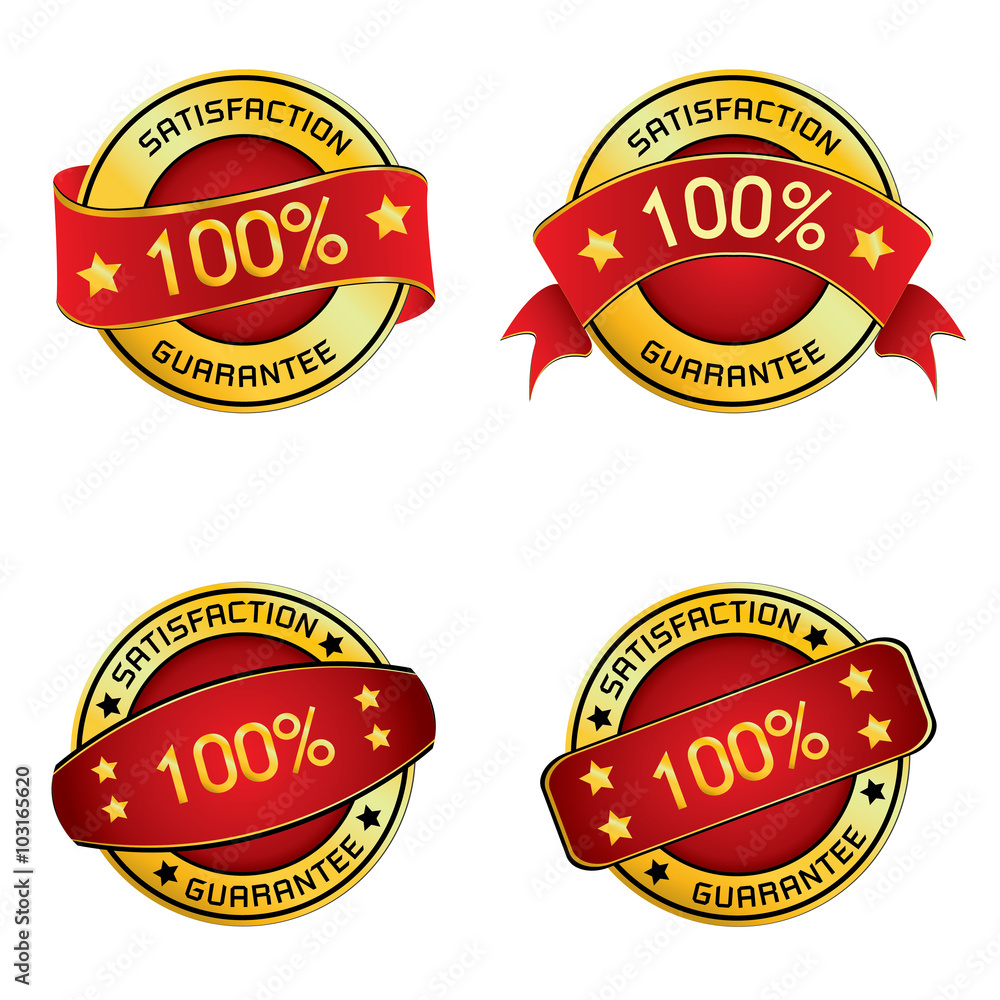 Satisfaction & Guarantee Logo for vector design. Satisfaction ...