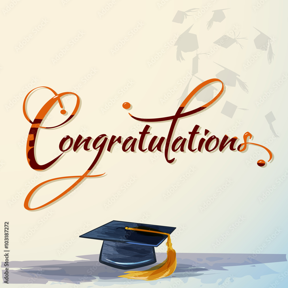 Congratulations calligraphy. Vector Eps10. Stock Vector | Adobe Stock