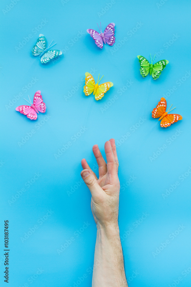 Butterflies Flying Out Of Hands