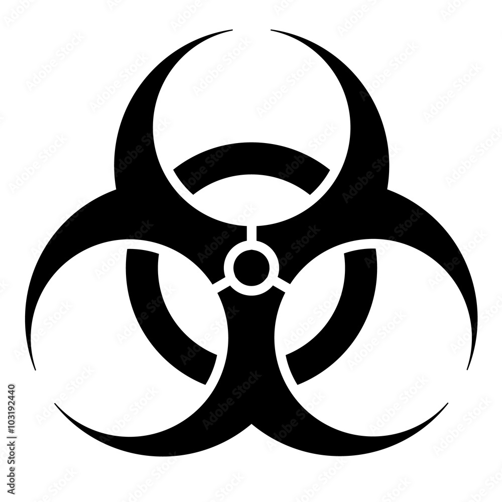 Signage, biohazard icon, hospital and chemical waste Stock Vector ...