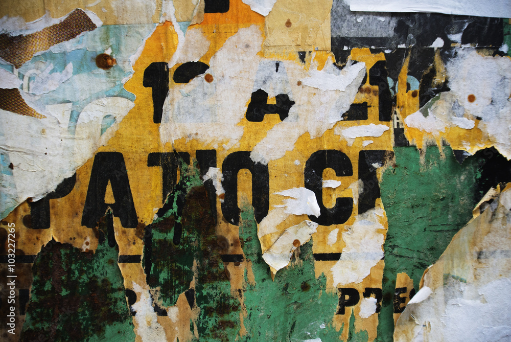 Random background collage paper texture on wall Stock Photo | Adobe Stock