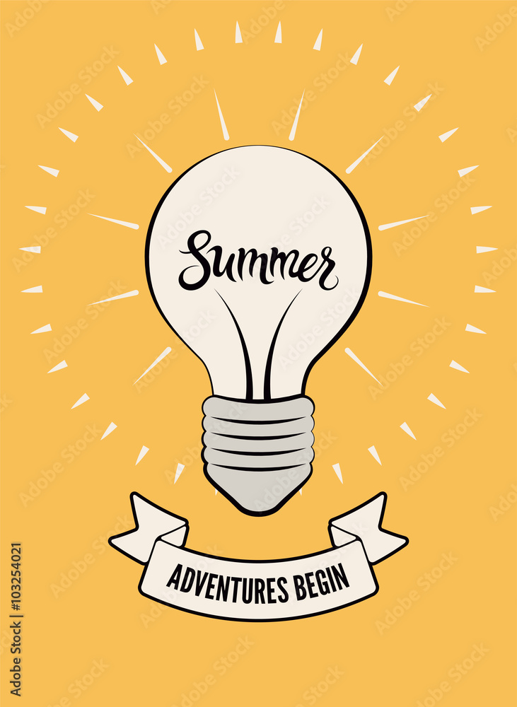 Shining Light Bulb Vector