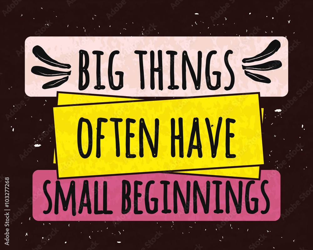 Colorful typographic motivational poster the series of business ...