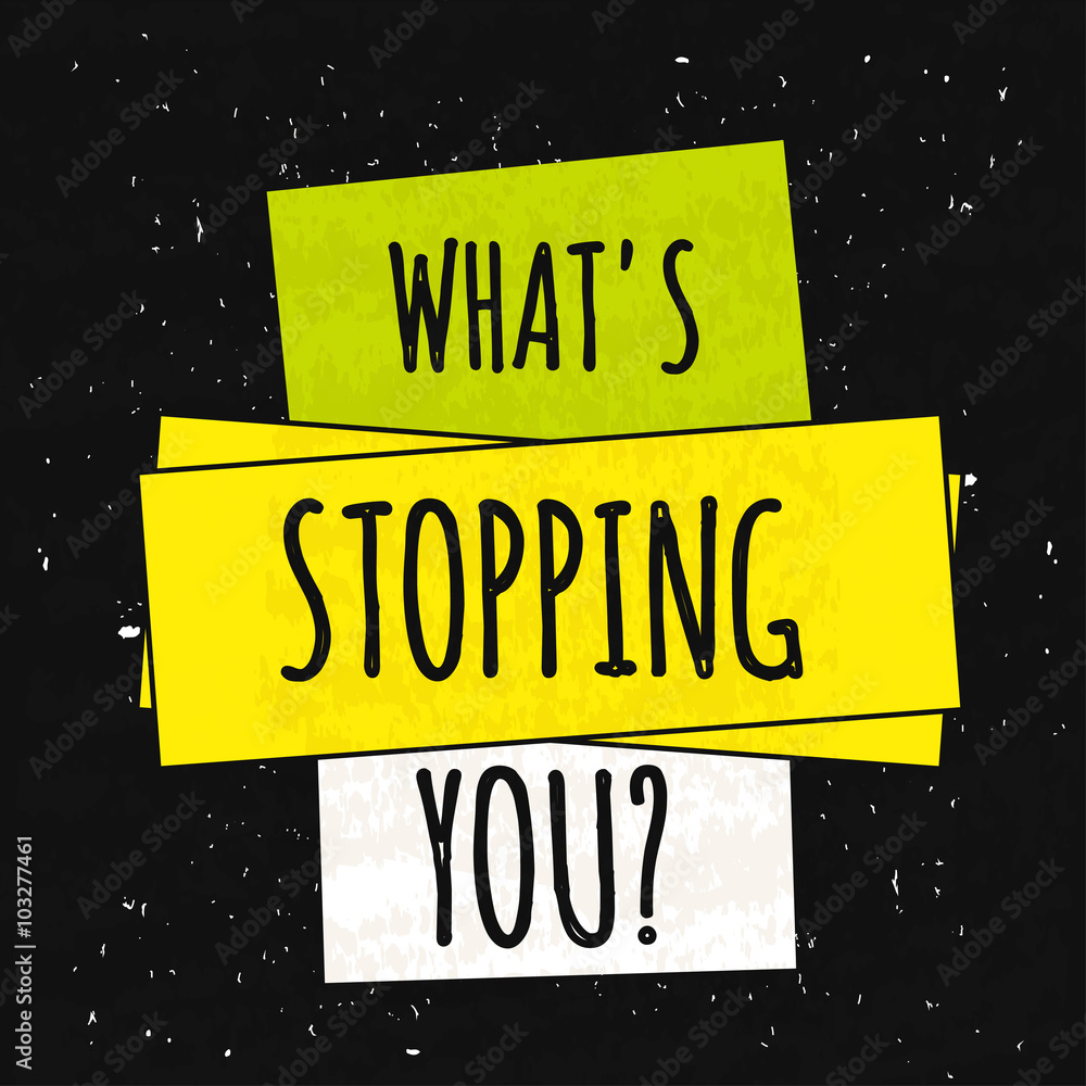 Colorful typographic motivational poster to raise faith in yourself and ...