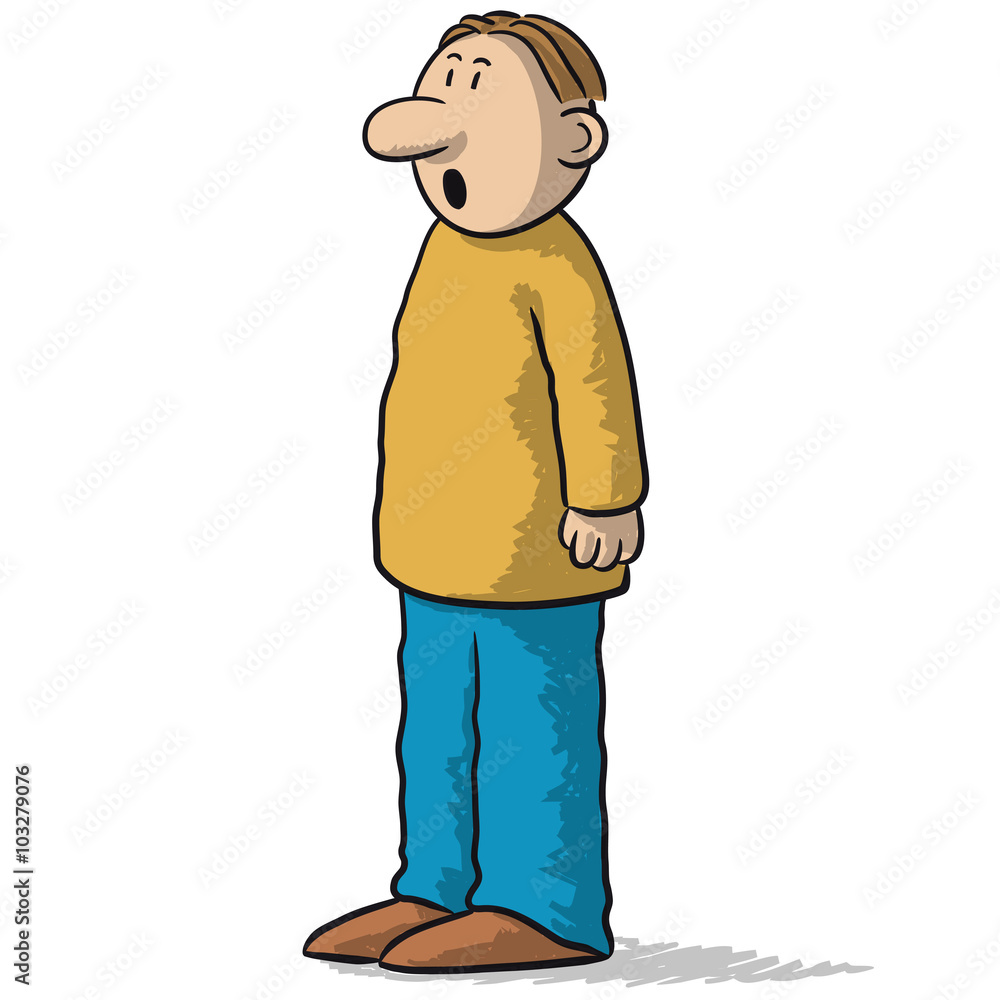 shocked character Stock Vector | Adobe Stock