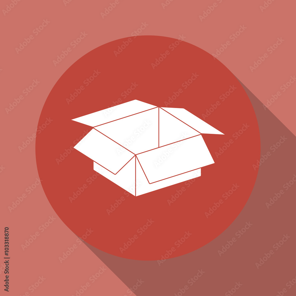box vector illustration. Flat design style Stock Vector | Adobe Stock