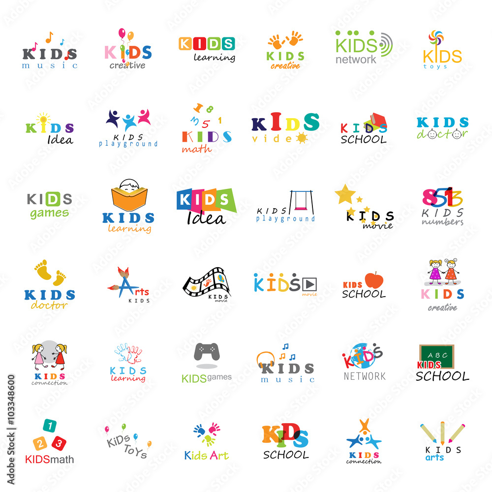 Children Icons Set-Vector Illustration,Graphic Design.For Web,Websites ...