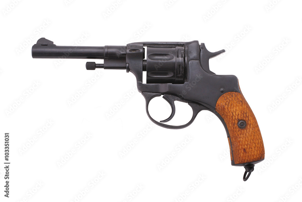 Russian revolver (Nagant M1895 revolver) Stock Photo | Adobe Stock