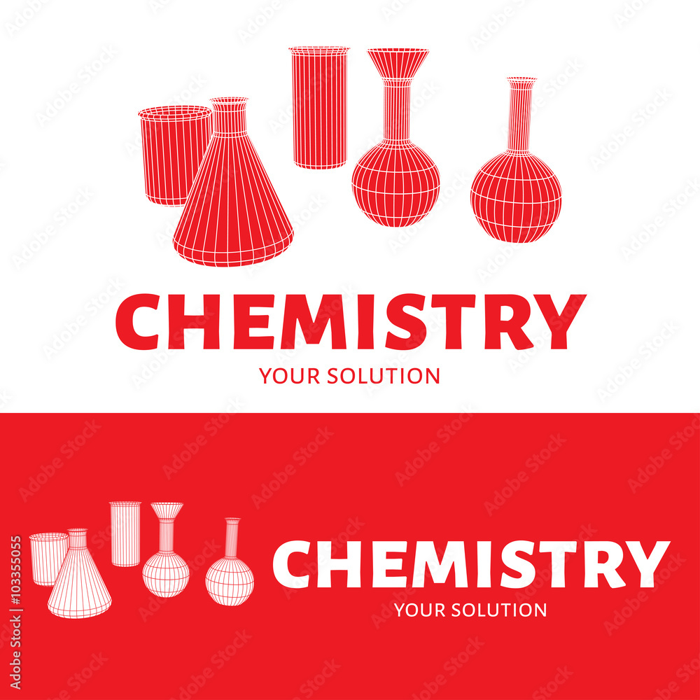 Vector logo chemistry Stock Vector | Adobe Stock