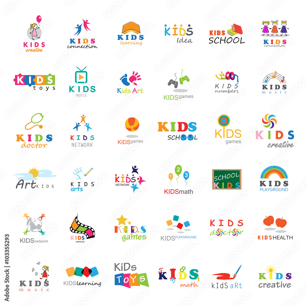 Children Icons Set-Vector Illustration,Graphic Design.For Web,Websites ...