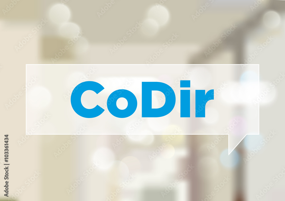 Vecteur Stock CoDIr - Comité de Direction | Adobe Stock