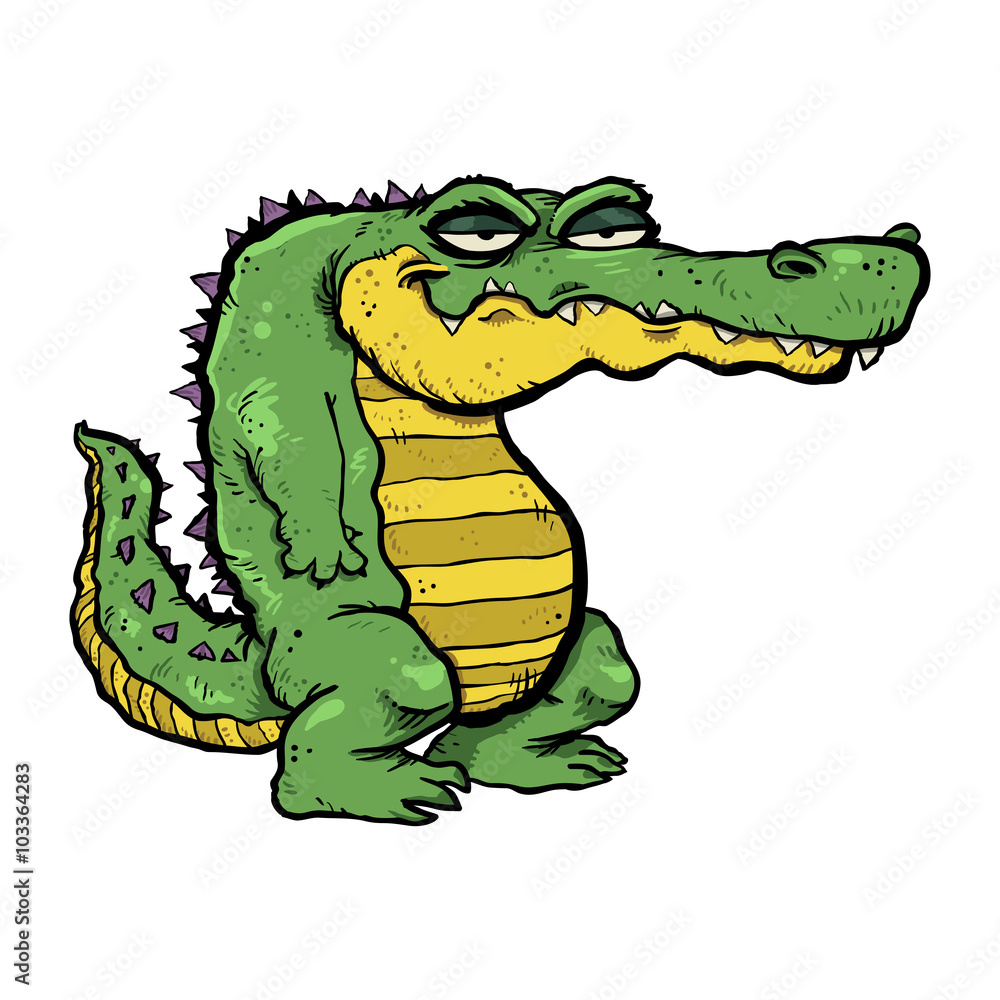 Alligator cartoon vector illustration Stock Vector | Adobe Stock