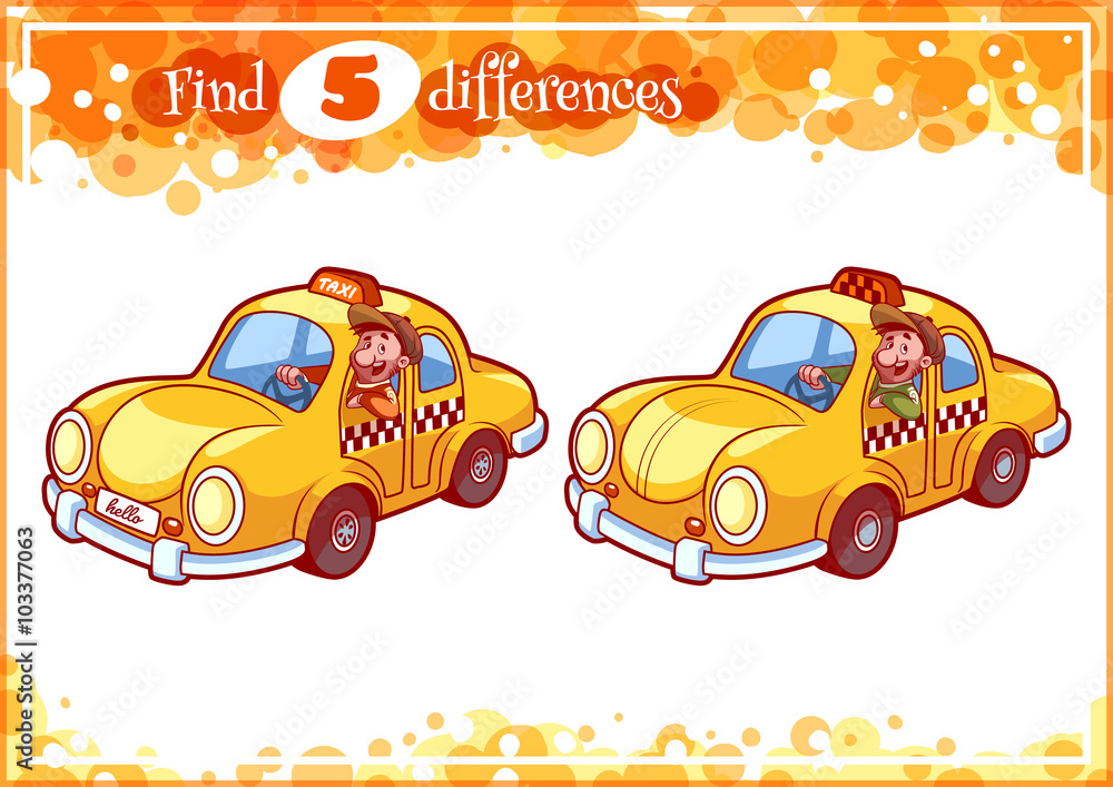 Educational game for preschool kids, find the differences. Stock Vector ...