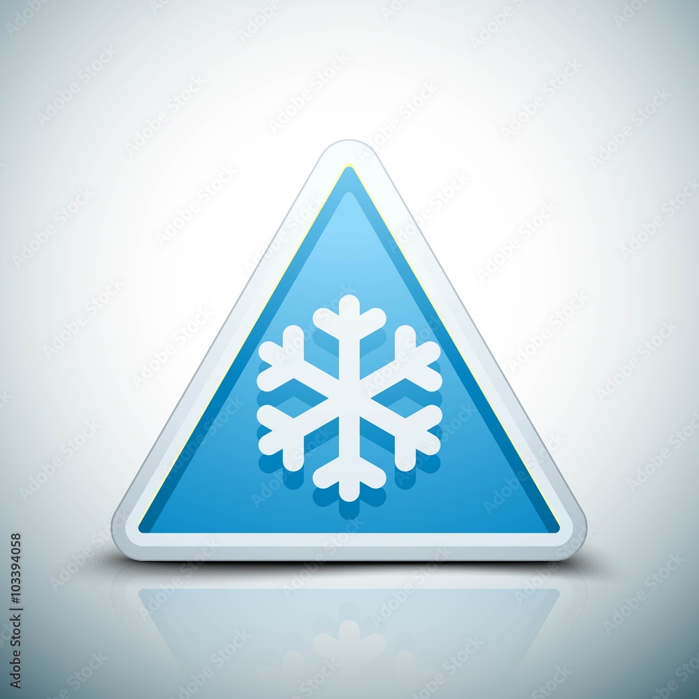 Cold Warning Sign Stock Vector | Adobe Stock