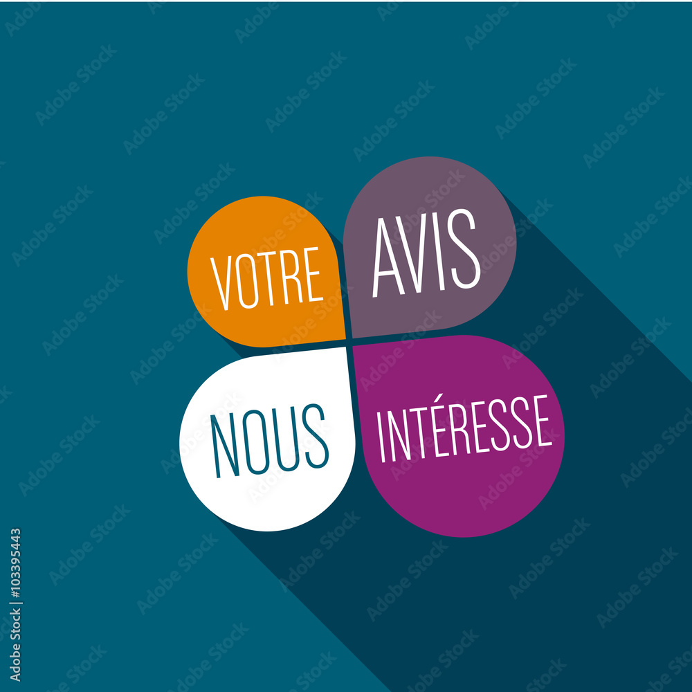 Vecteur Stock votre avis nous intéresse | Adobe Stock