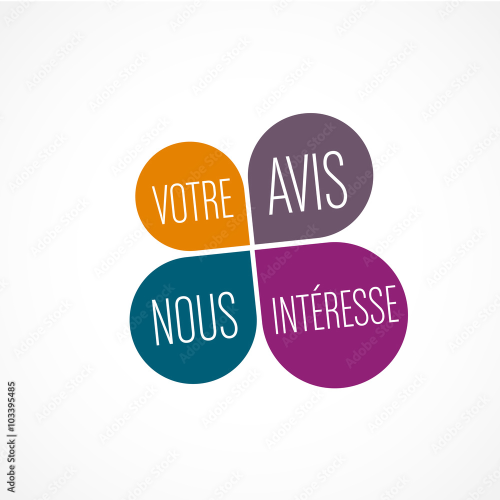 votre avis nous intéresse Stock Vector | Adobe Stock