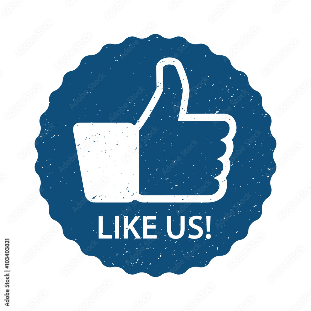 Like us! Stock Vector | Adobe Stock