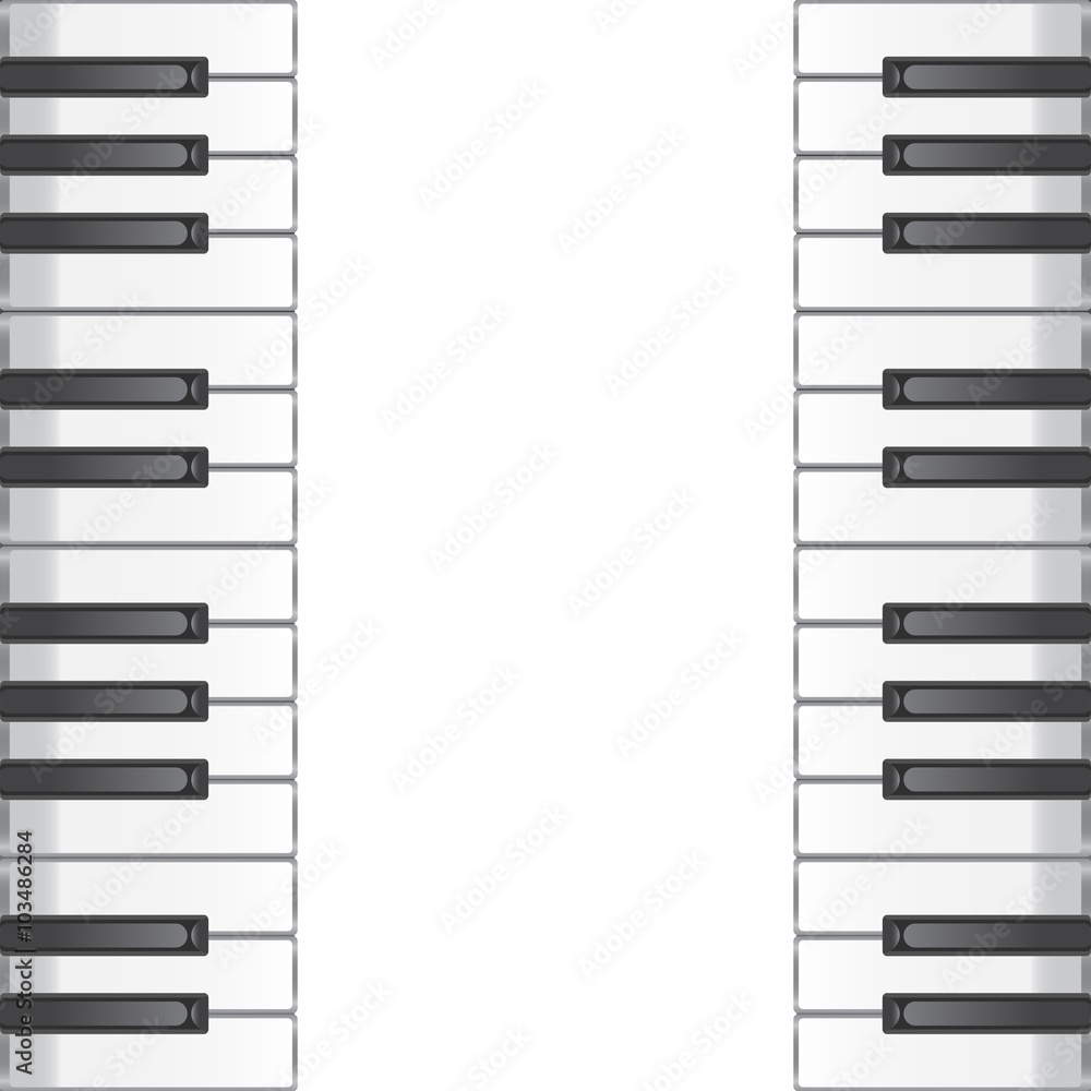 music background with piano keys. vector illustration Stock Vector ...