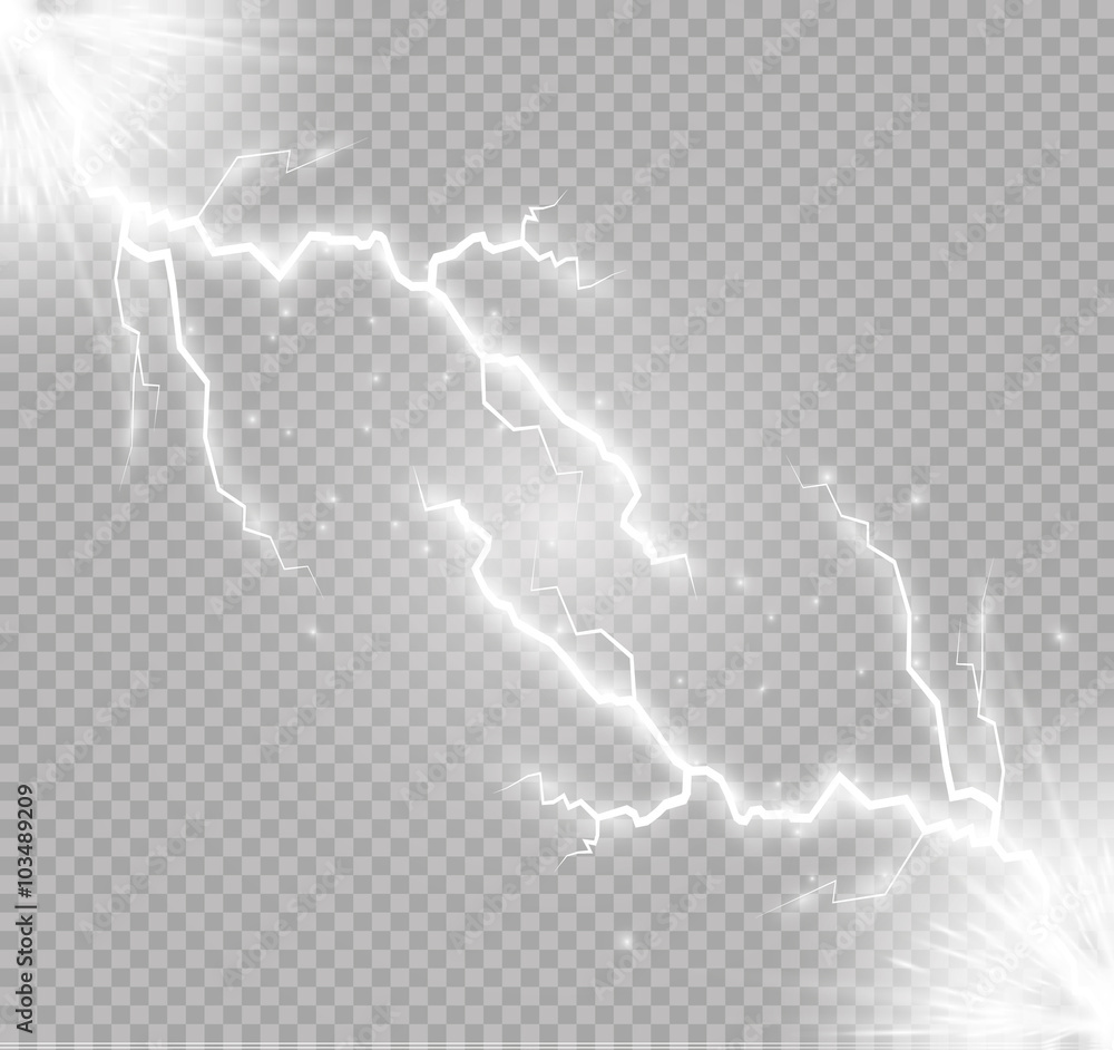 Vector Sparks.vector electrical and star.on a transparent background ...