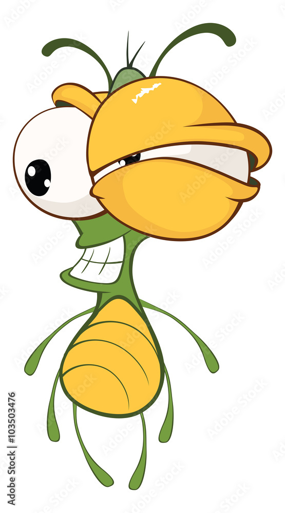 illustration of a funny Firefly. Cartoon Stock Vector | Adobe Stock