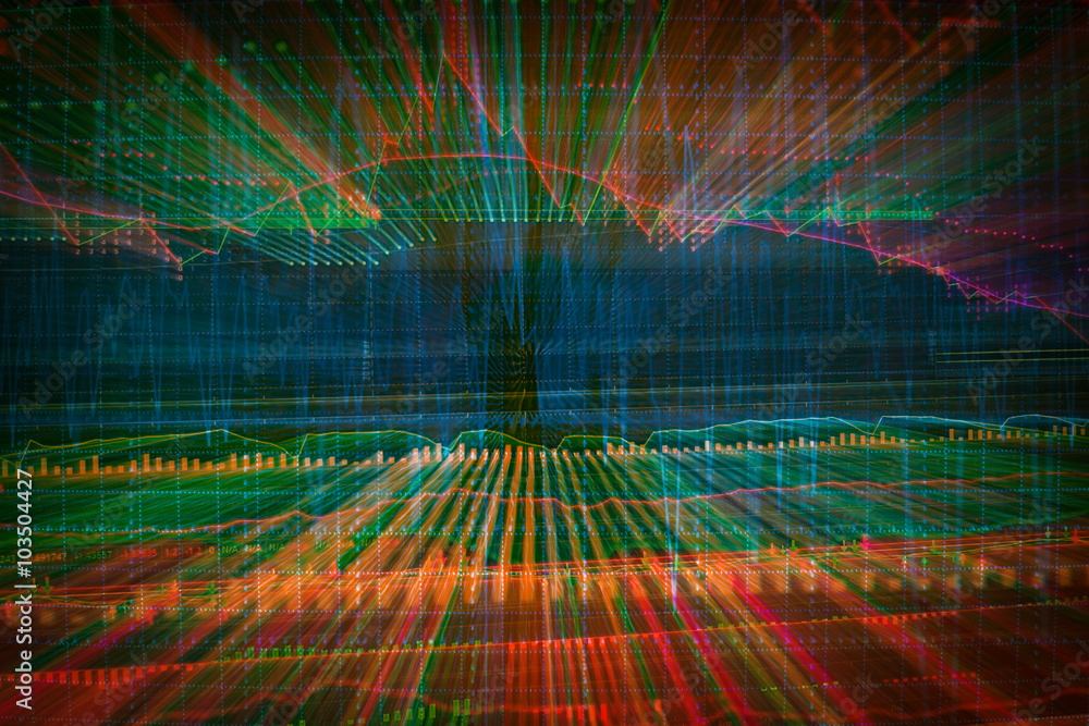 Stock Market Graph and Bar Chart Stock Photo | Adobe Stock