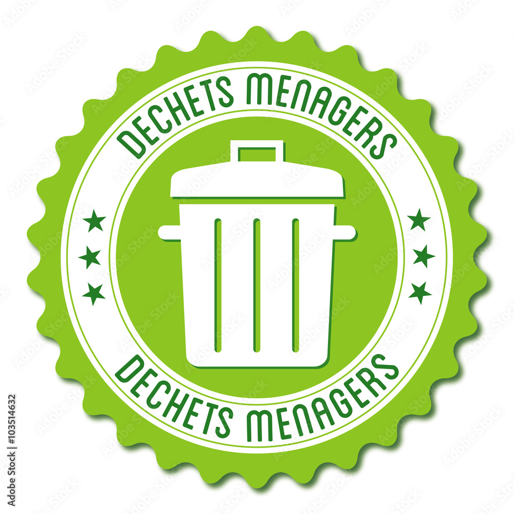 Vecteur Stock Logo déchets ménagers. | Adobe Stock