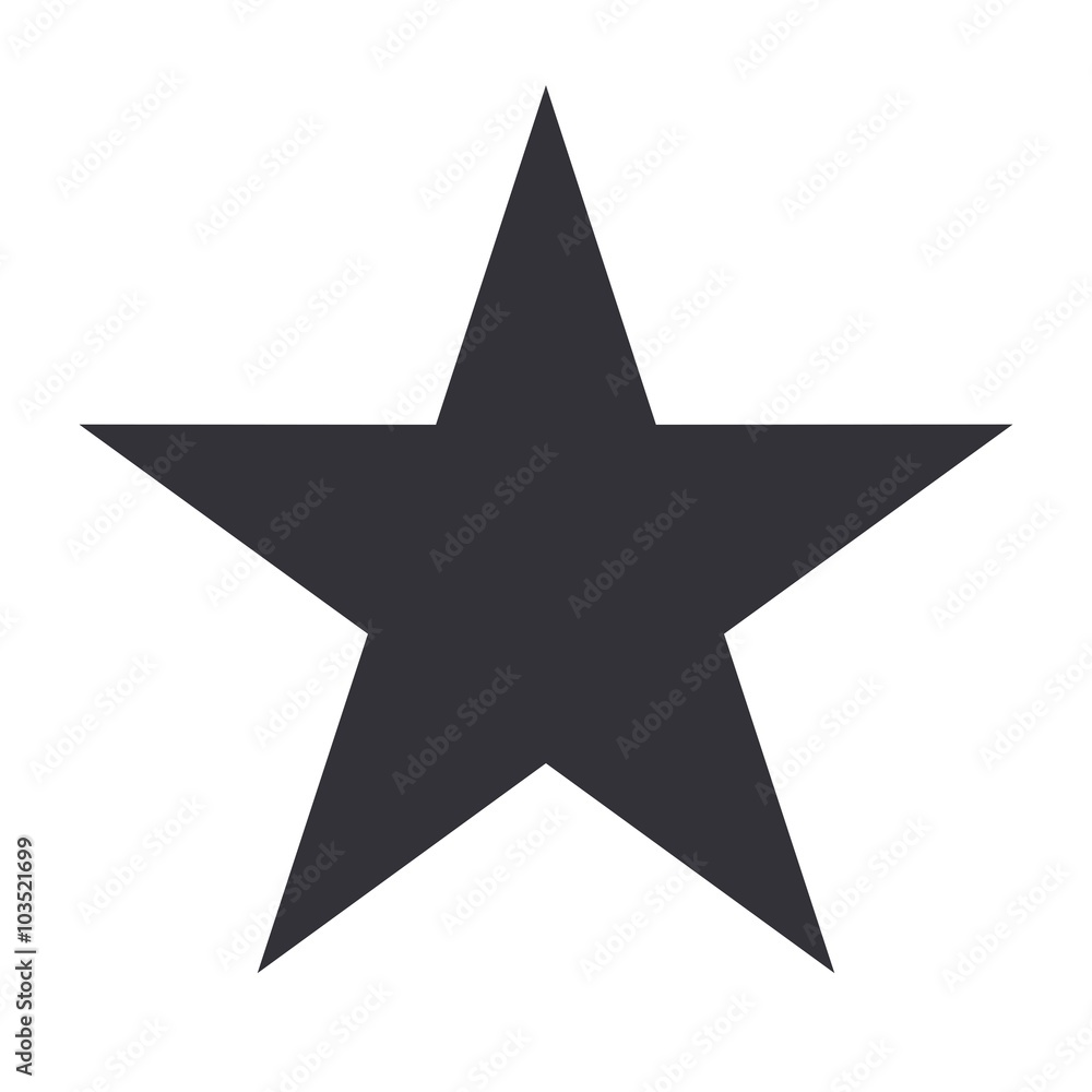 Vector star monochrome pictogram Stock Vector | Adobe Stock