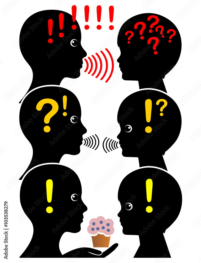Parental Communication Styles. Mother and child communicate in three ...