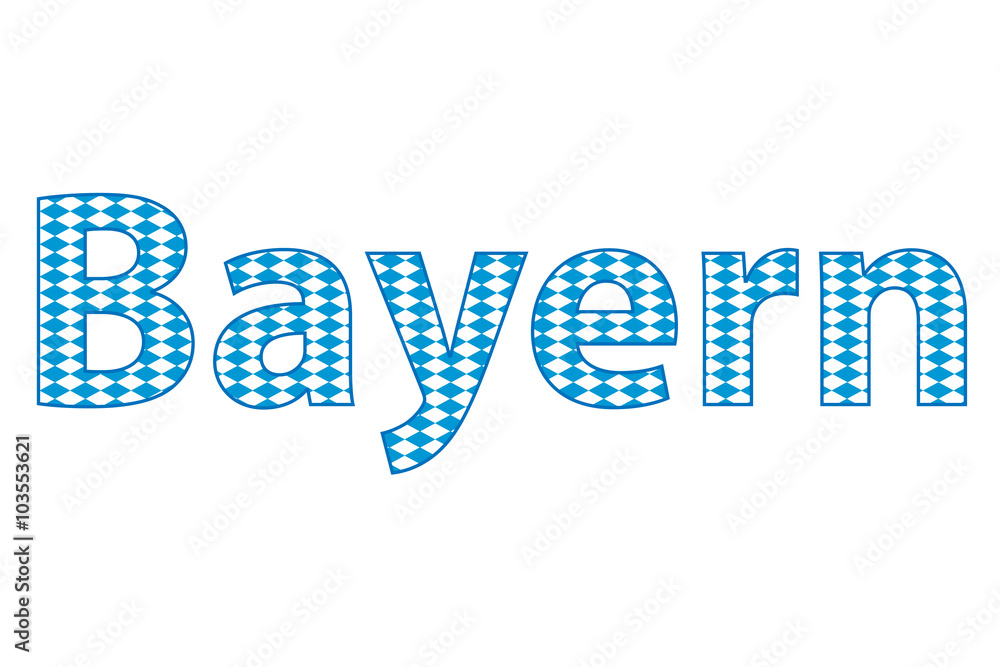 Schriftzug - Bayern - Oktoberfest Stock-Illustration | Adobe Stock