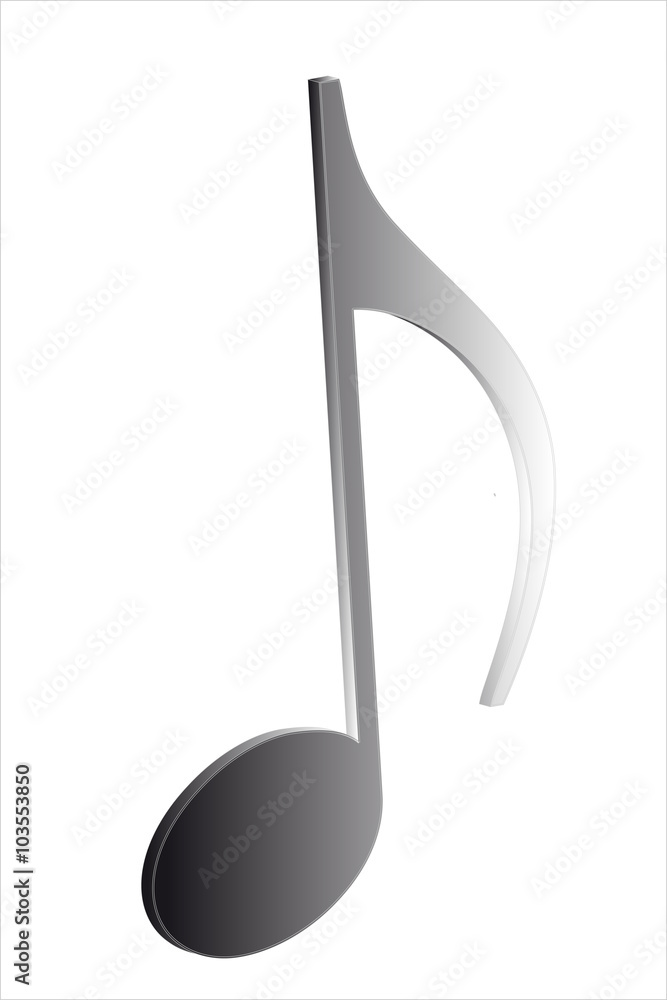 Achtelnote - 3D Stock-Illustration | Adobe Stock