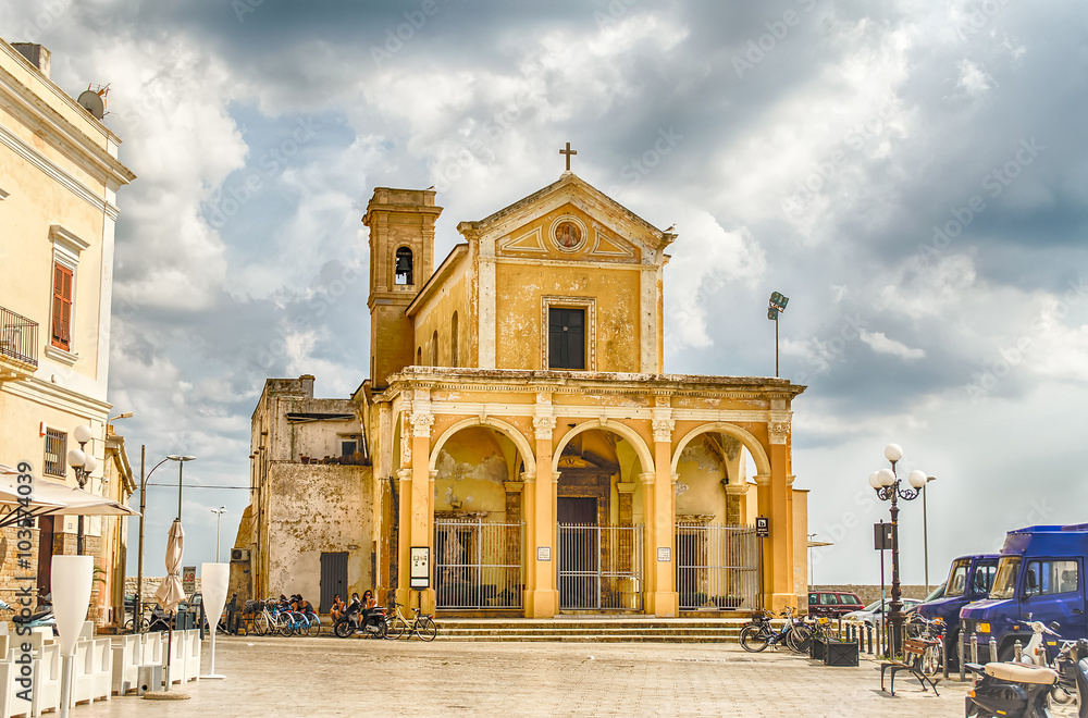 The Madonna del Canneto sanctuary in Gallipoli, Italy Stock Photo ...