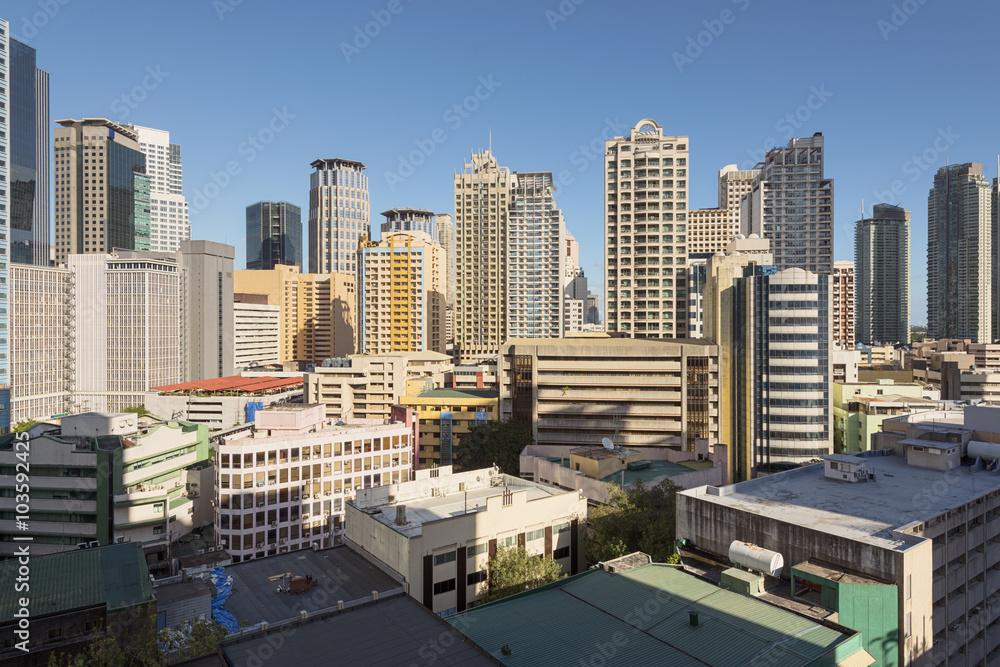 Makati City Skyline. Makati City is one of the most developed business ...