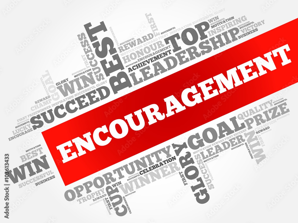 Word Clouds Encouraging And Inspiring