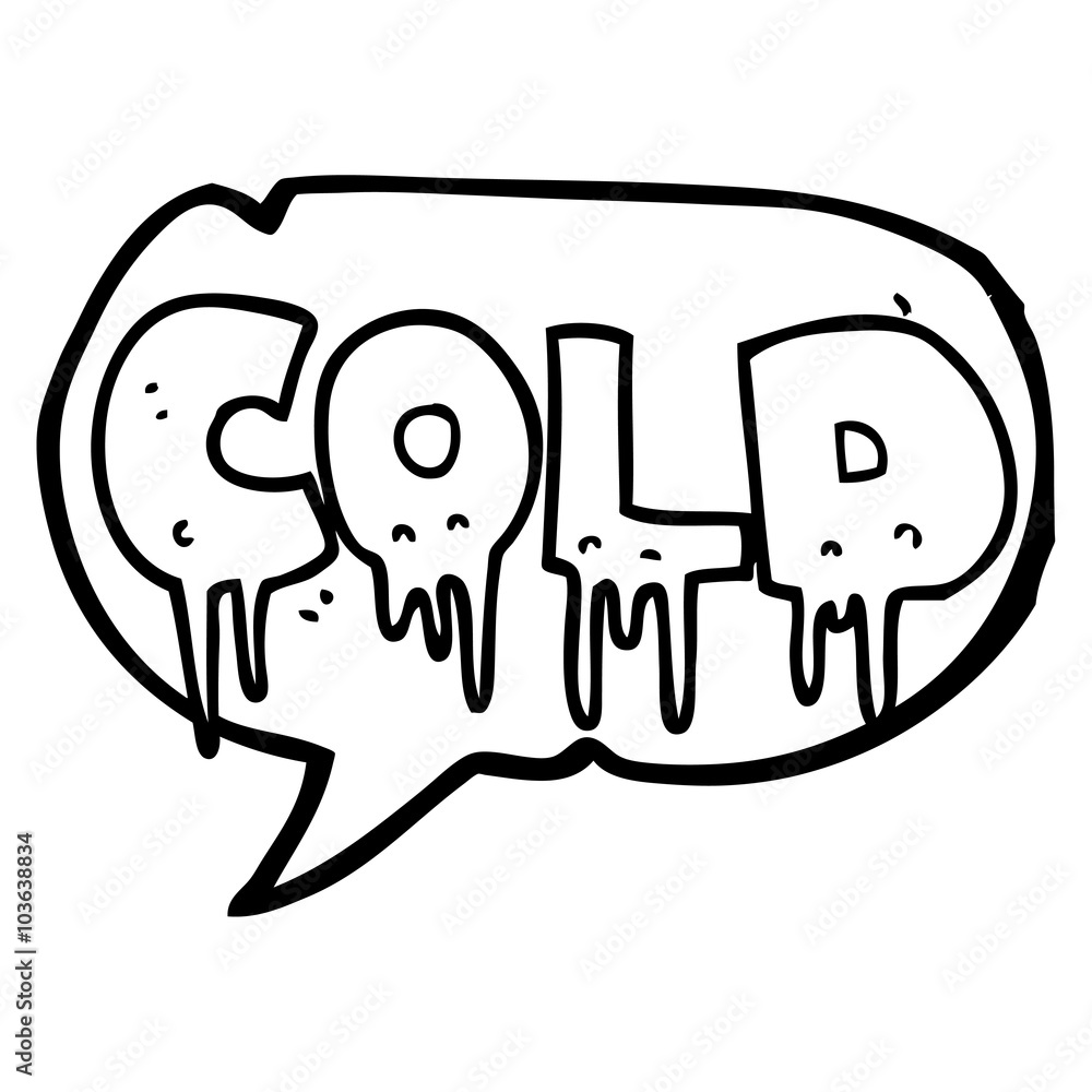 Cold Word Clipart