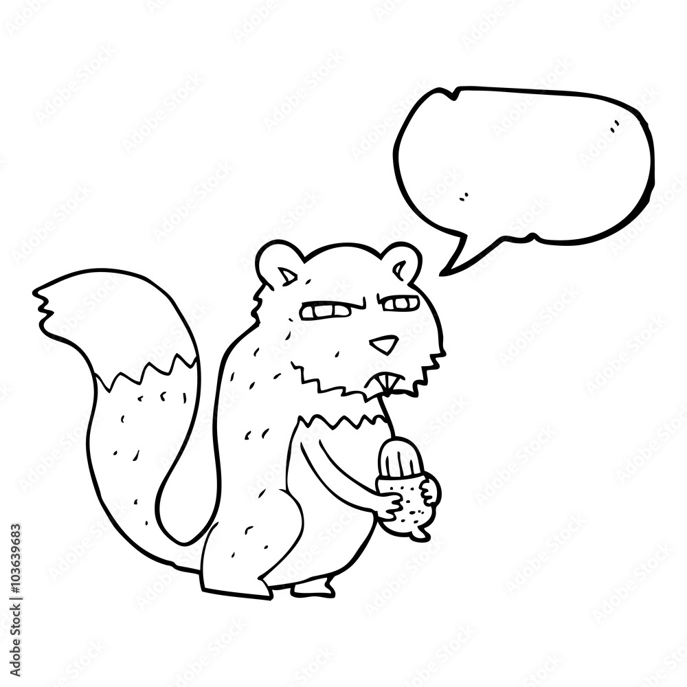 Angry Squirrel Cartoon