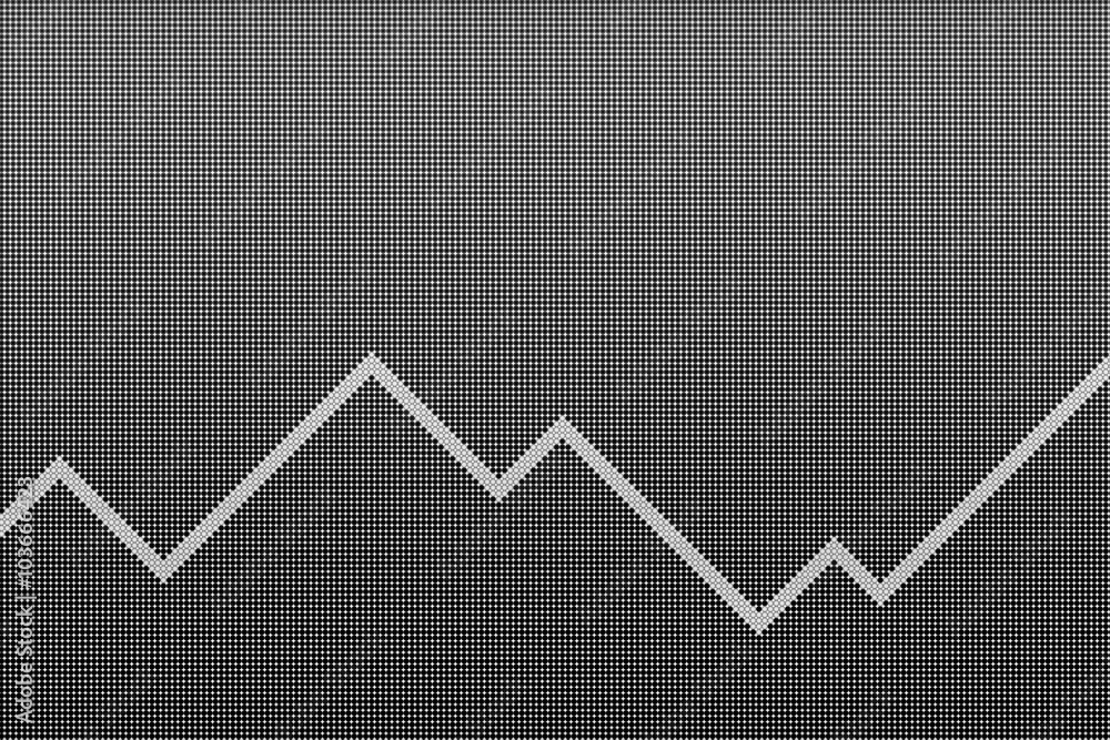 Aktien Chart Börse Display Punkte Stock Photo | Adobe Stock