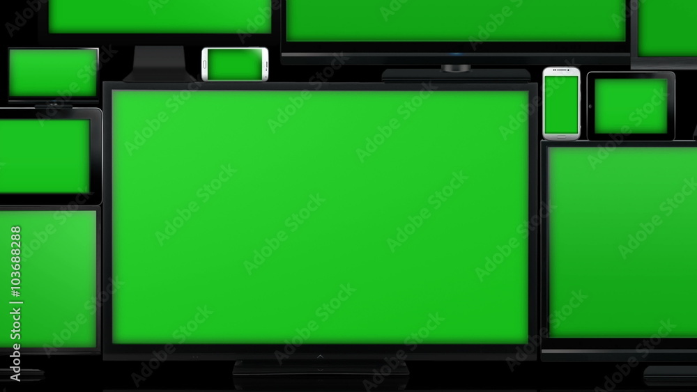 Many different types of screens. TVs, computer monitors, smartphones ...