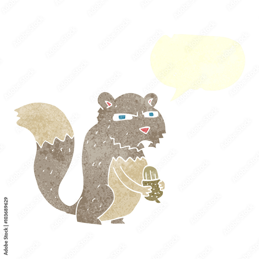 Angry Squirrel Vector