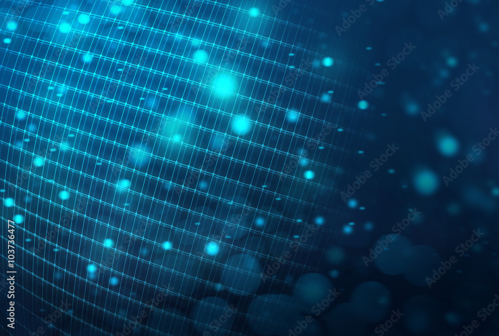 world of particle galaxy star abstract ai tech neon glow wave ...