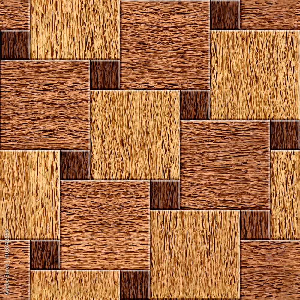 Decorative tile pattern - seamless background - walnut wood texture ...