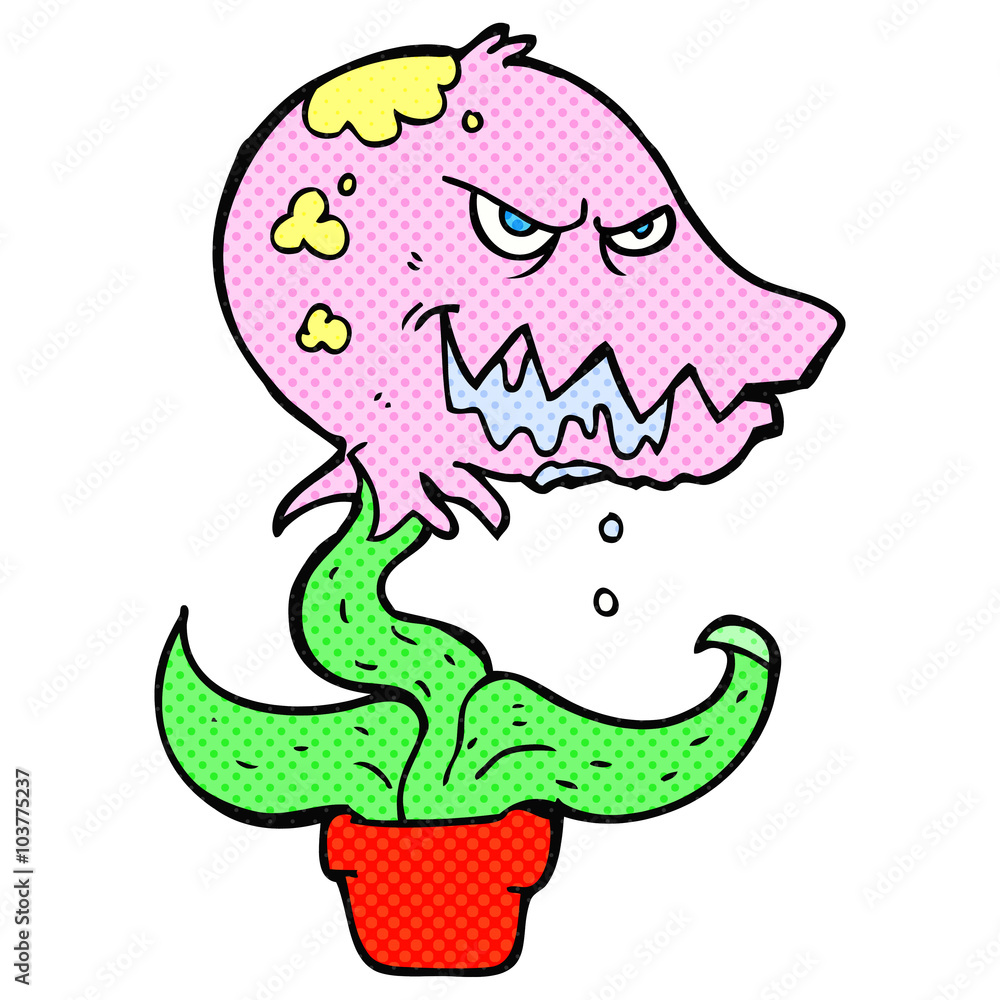 cartoon monster plant Stock Vector | Adobe Stock