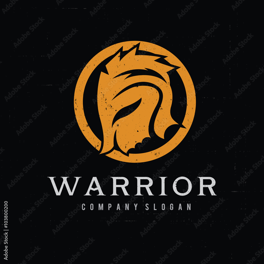 warrior logo,vector logo template Stock Vector | Adobe Stock