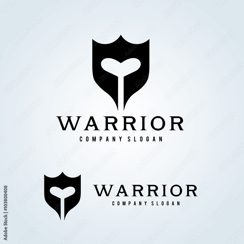 Warrior logo,king logo,vector logo template Stock Vector | Adobe Stock