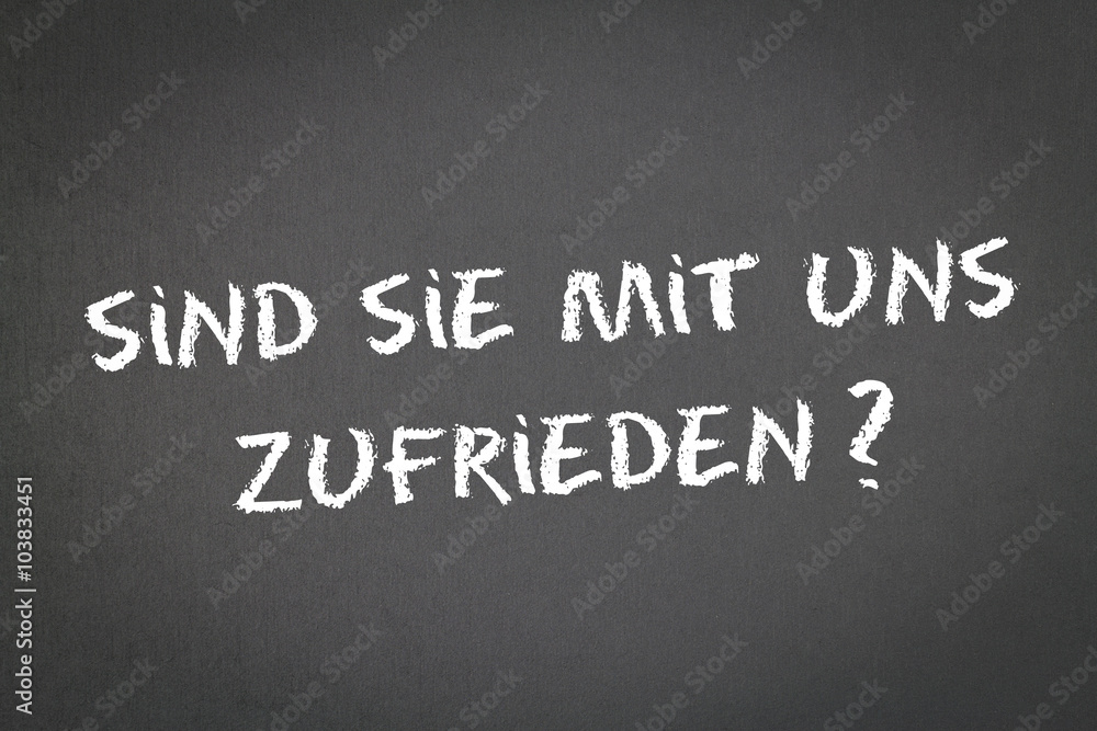 sind Sie mit uns zufrieden Stock-Illustration | Adobe Stock