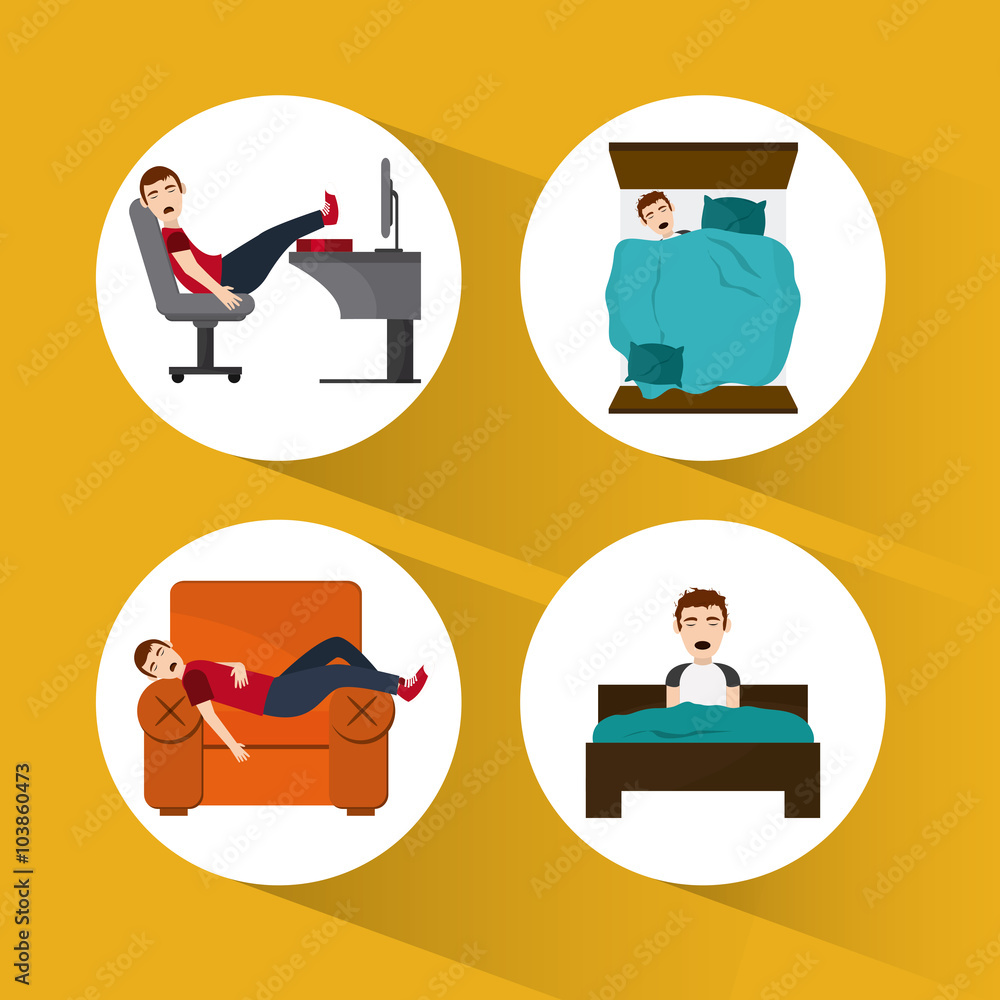 Resting icon design Stock Vector | Adobe Stock