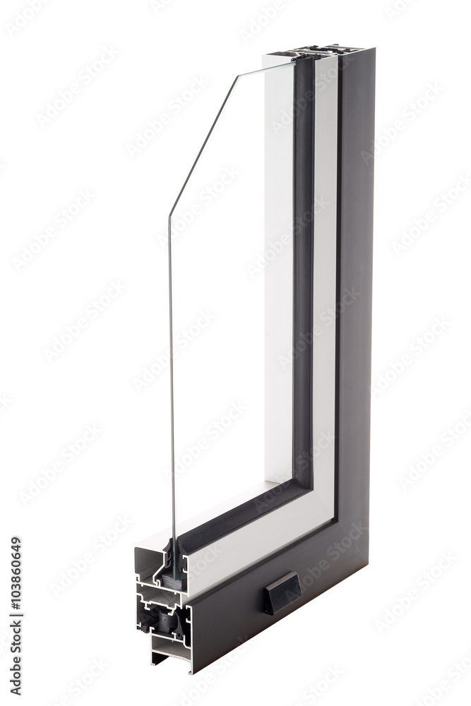 Aluminium window sample Stock Photo | Adobe Stock