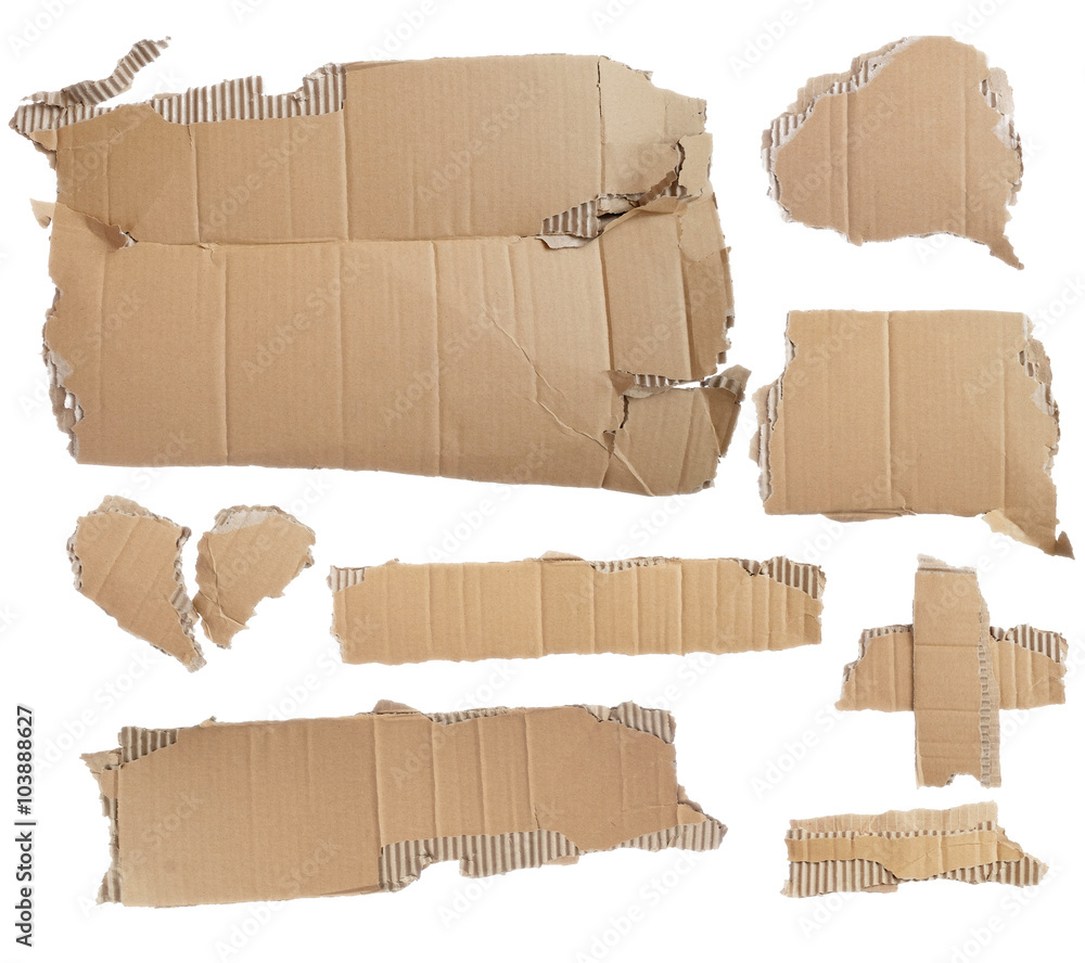 cardboard pieces Stock Photo | Adobe Stock