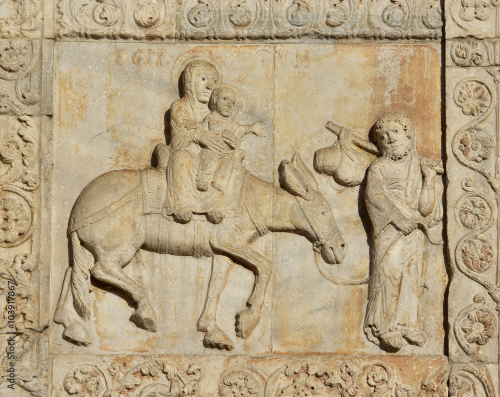 Jesus Christ Flight into Egypt Stock Photo | Adobe Stock